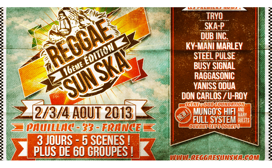 Le Reggae Sun Ska Festival quitte le Médoc pour s'installer sur le ...