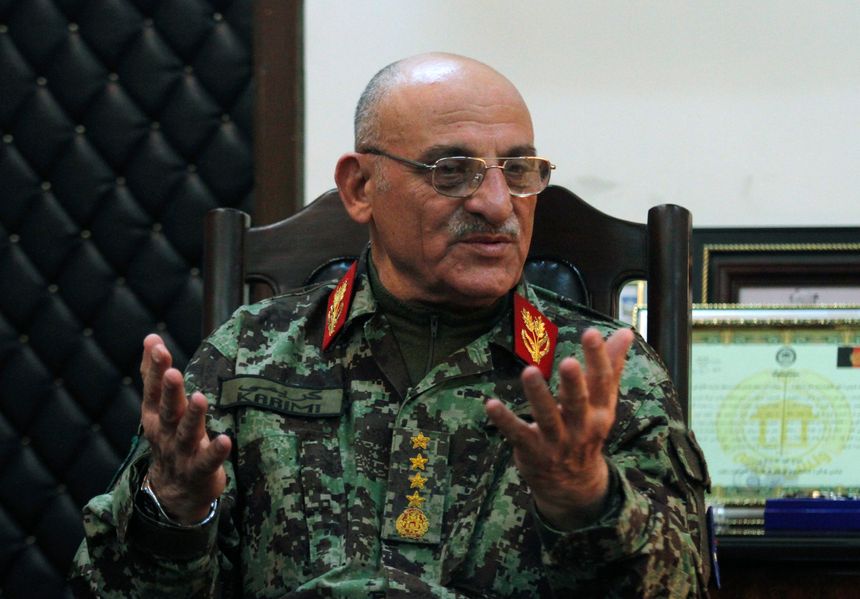 Le chef de l'armée afghane Sher Mohammad Karimi
