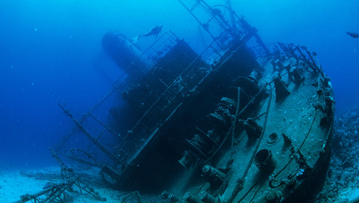 Plongée sur l'Amoco Cadiz à Portsall