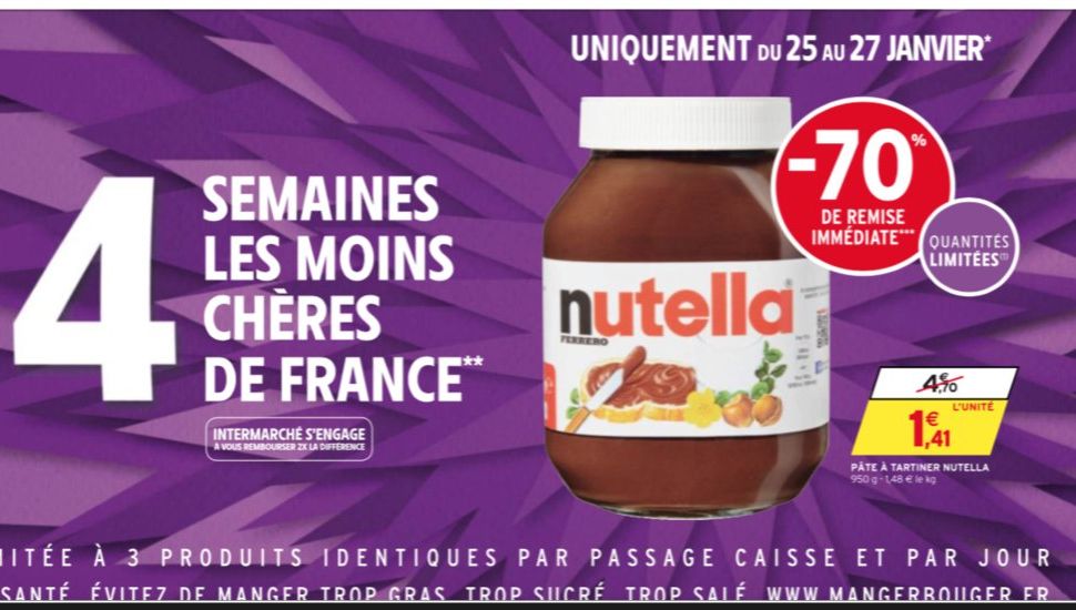 Les promotions ne pourront plus dépasser 34% de remise