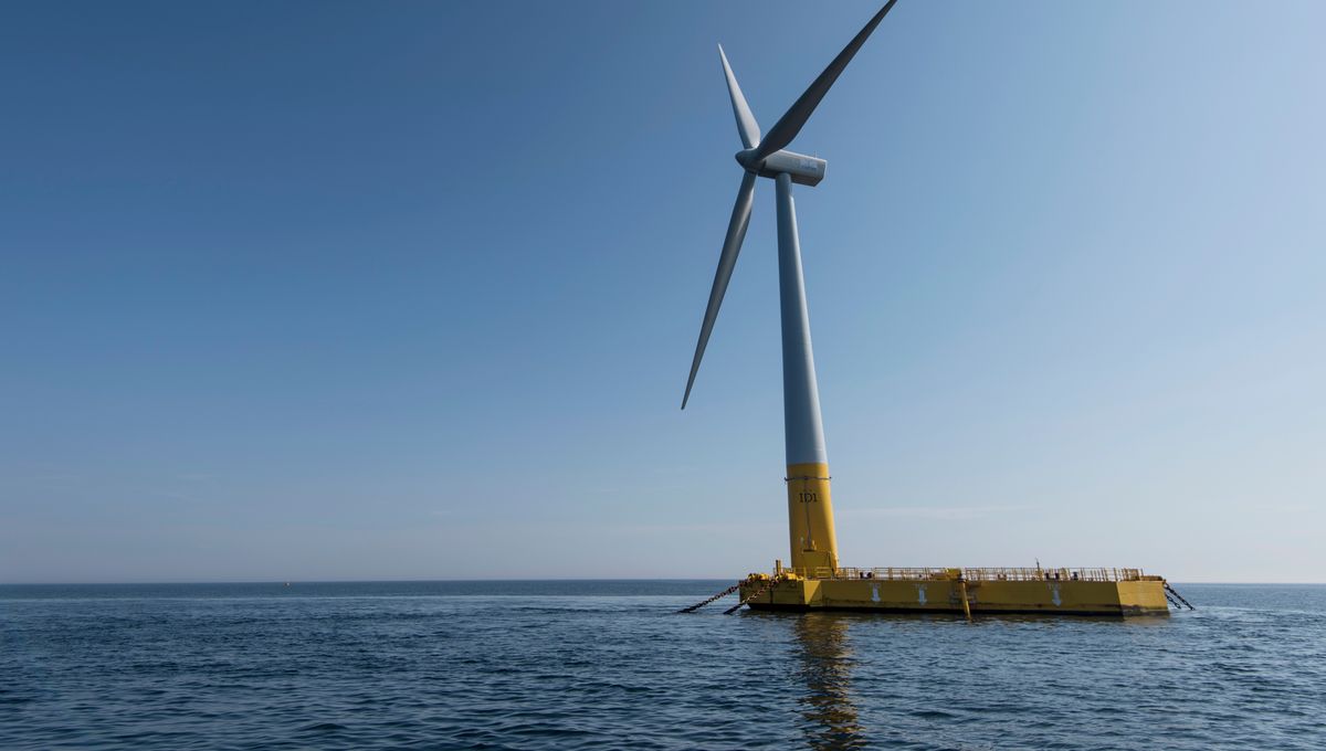 La première éolienne offshore française vient d’être installée au large ...