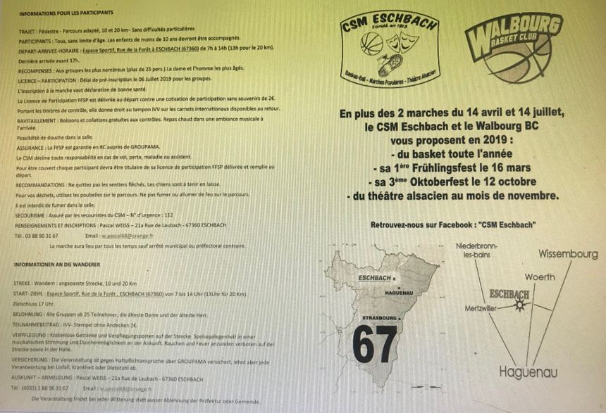 Marche populaire de Eschbach : Pascal Weiss