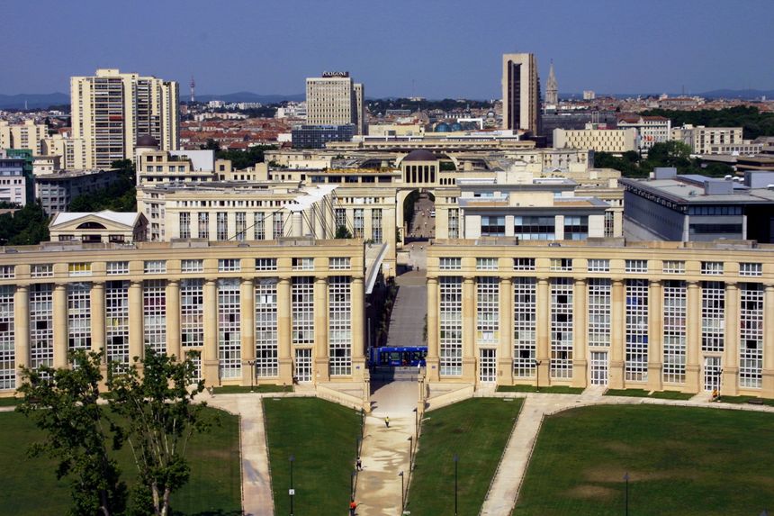 Les statues d'Antigone à Montpellier