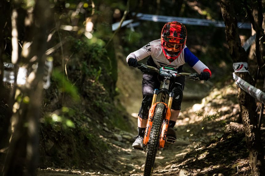 Morgane Charre, championne de France d'enduro VTT