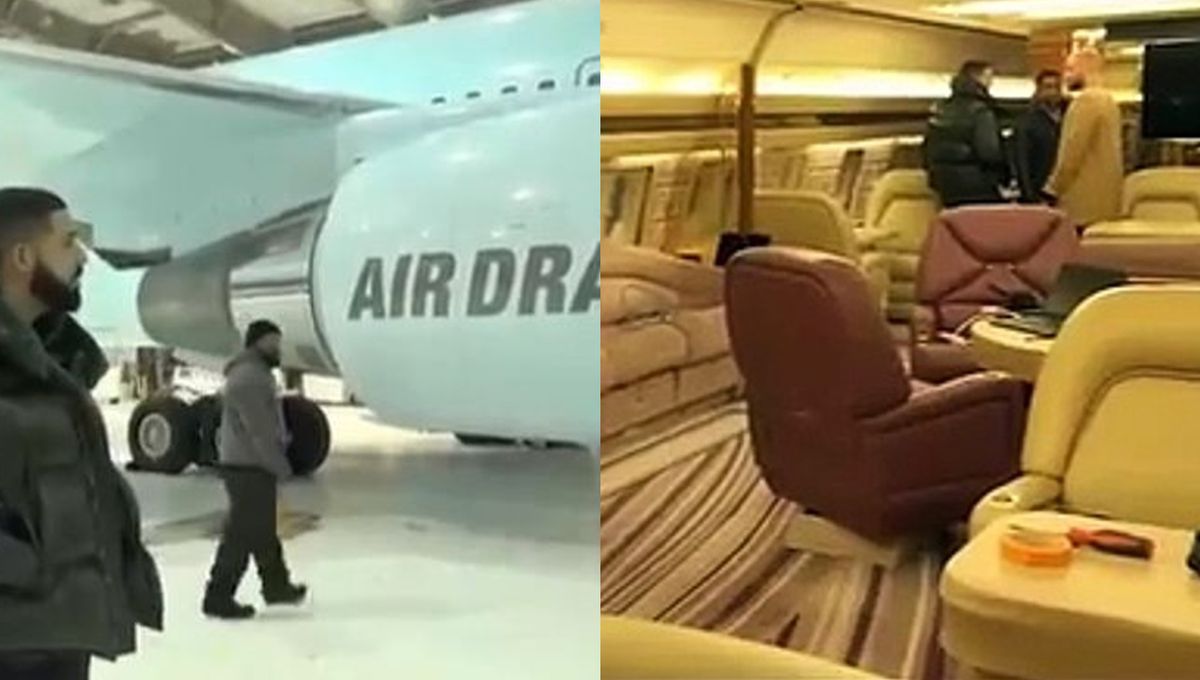 Drake : découvre l’intérieur incroyable de son boeing